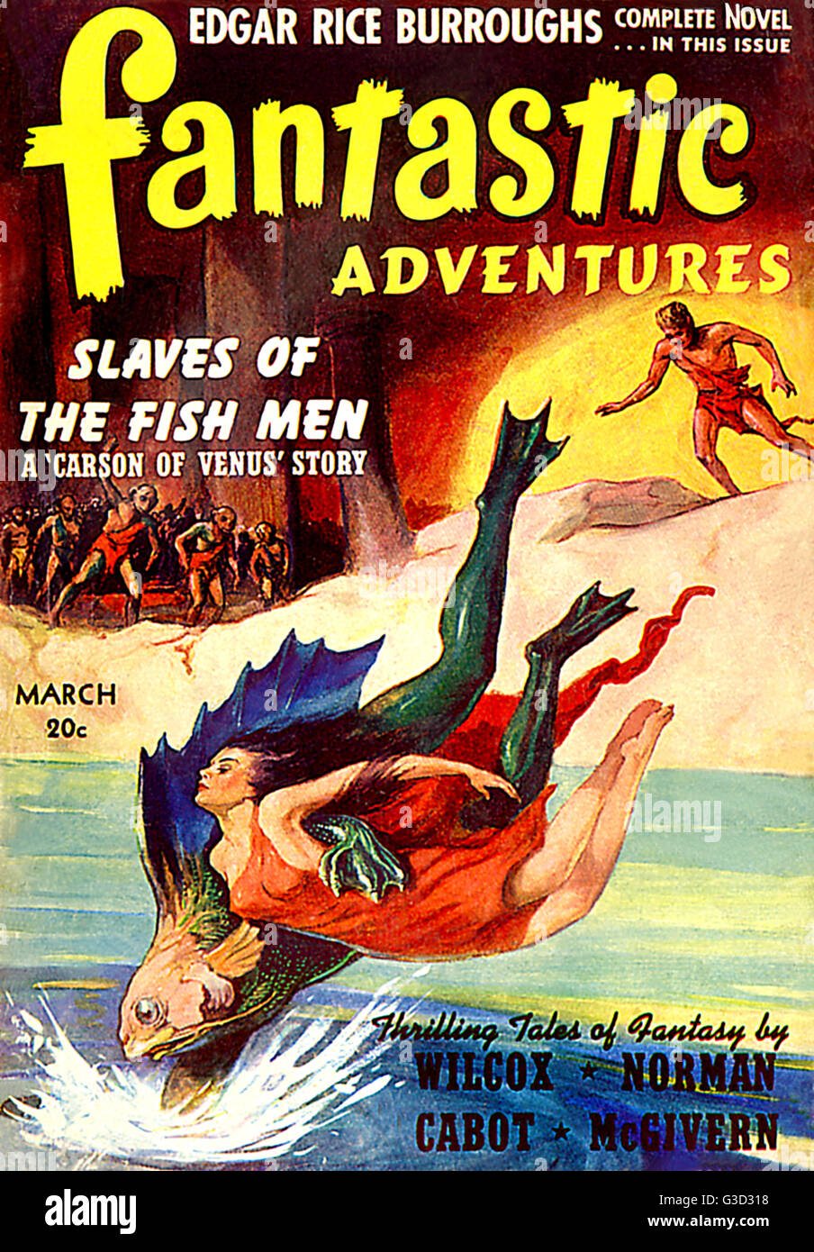 Fantastic Adventures - Slaves of the Fish Men Stock Photo - Alamy