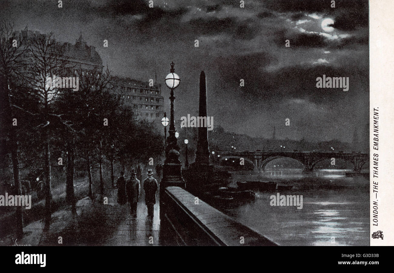 London river embankment hi-res stock photography and images - Alamy