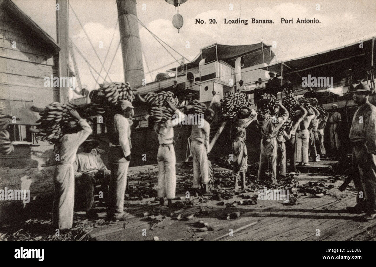 Loading banana jamaica hi-res stock photography and images - Alamy