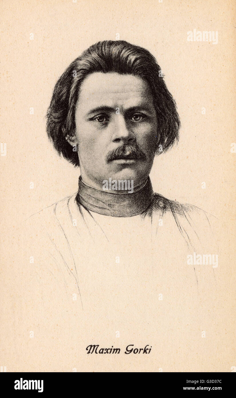 Maxim Gorky - Russian and Soviet writer Stock Photo - Alamy