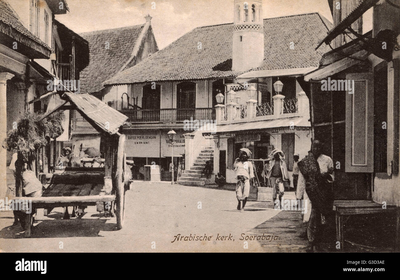 Dutch-colonial-influenced Mosque, Surabaya, Java, Indonesia Stock Photo ...