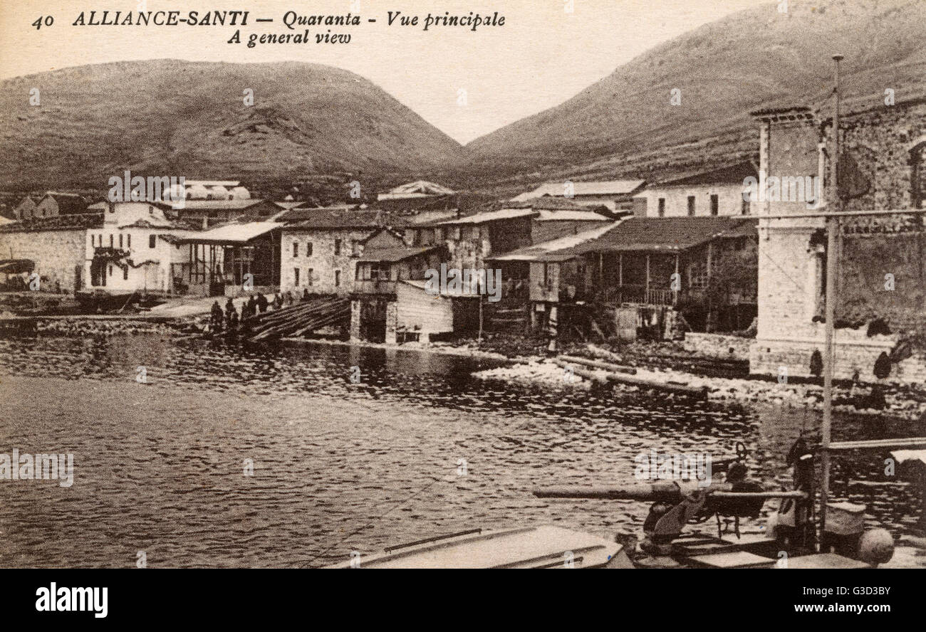 Albania - Alliance-Santi - Quaranta - General view Stock Photo - Alamy