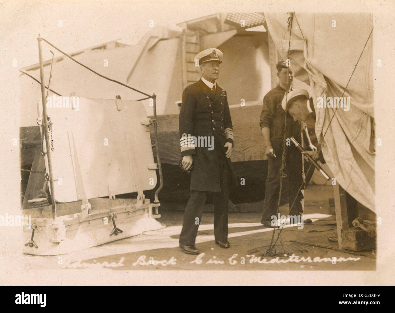 HMS Marlborough - Admiral Brock - Commander-in-Chief Stock Photo - Alamy
