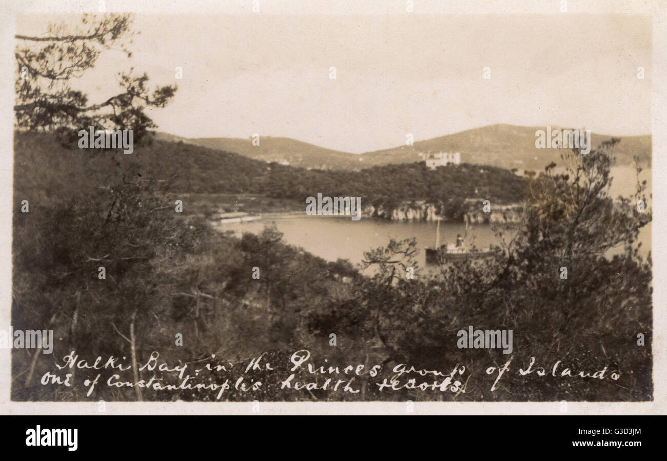 Halki Bay on Heybeliada, Princes' Islands - Turkey Stock Photo - Alamy