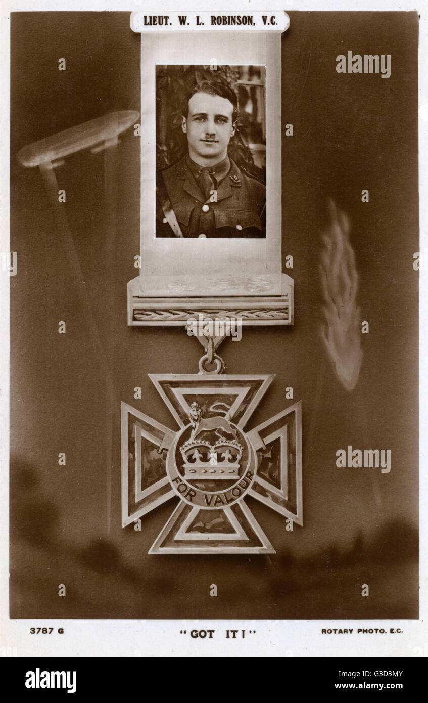 WW1 - Lieutenant William Leefe Robinson, awarded the V.C Stock Photo ...