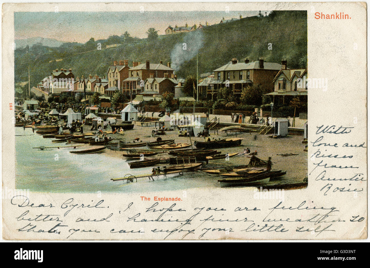 Shanklin, Isle of Wight, Hampshire - The Esplanade Stock Photo - Alamy