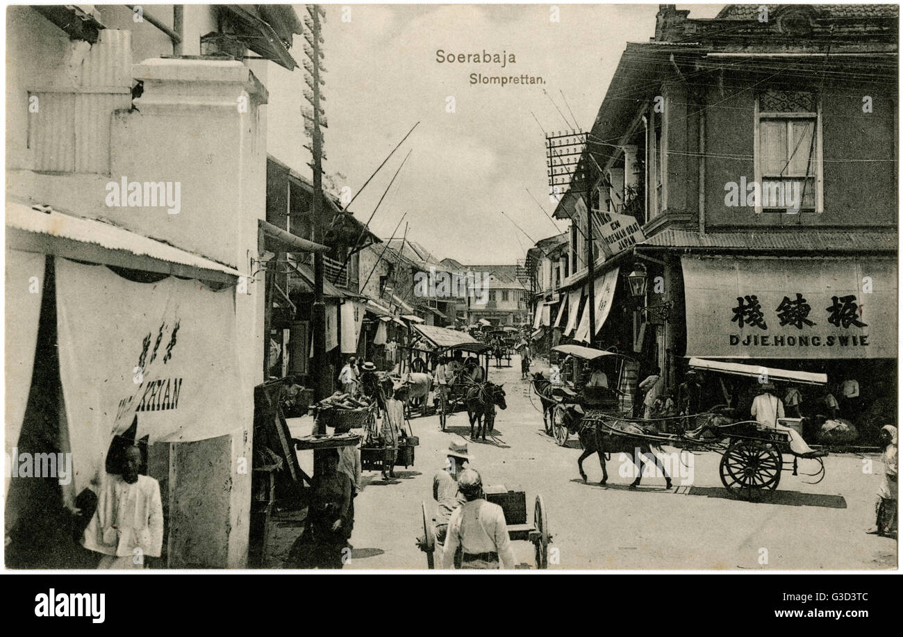 Surabaya, Java - Indonesia - Street Scene Stock Photo - Alamy