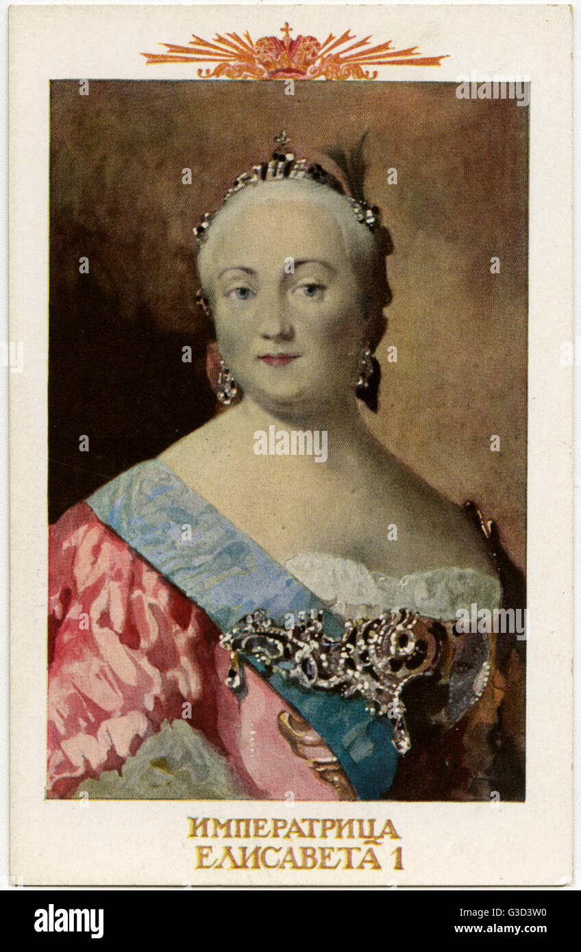 Elizabeth Petrovna Empress Of Russia High Resolution Stock Photography ...