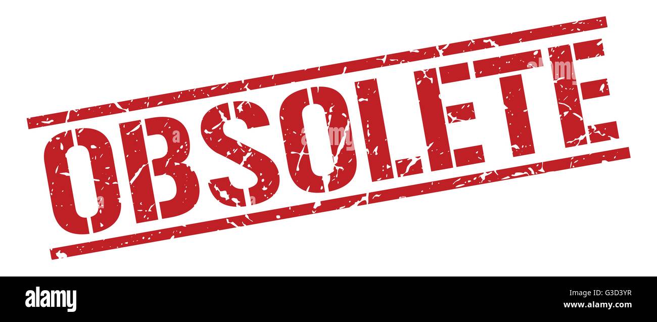 obsolete red grunge square vintage rubber stamp Stock Vector Image ...