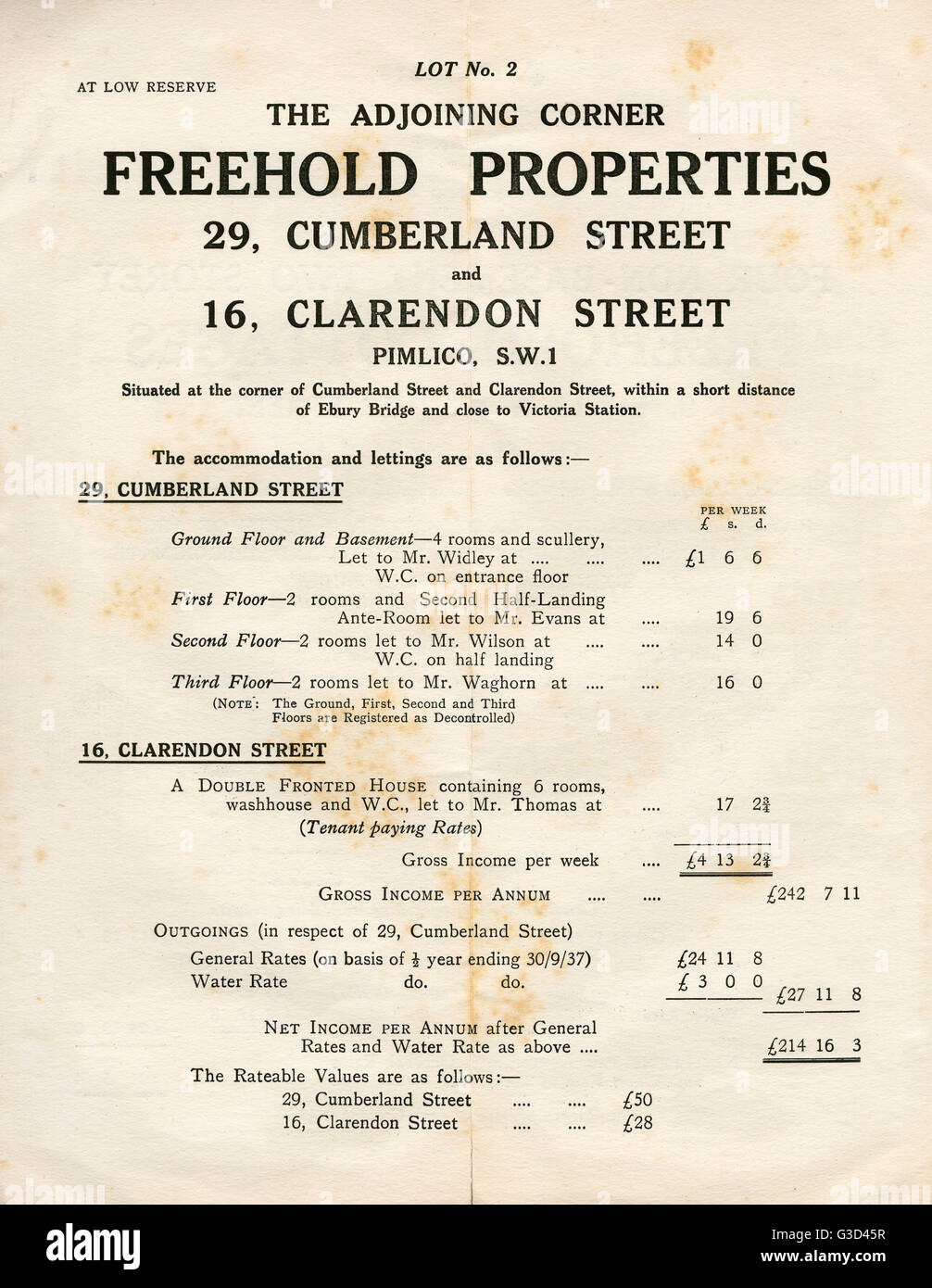 Property sale particulars hi-res stock photography and images - Alamy