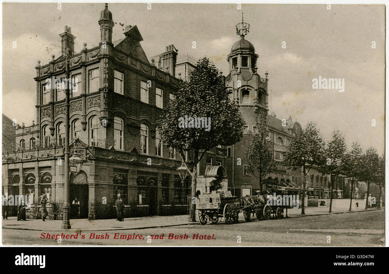 Shepherd's Bush Empire and Bush Hotel, London Stock Photo - Alamy