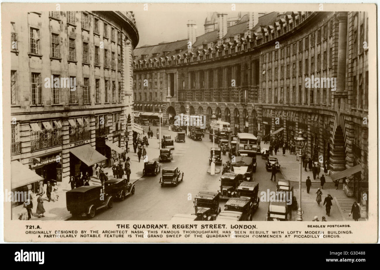 The Quadrant, Regent Street, London Stock Photo - Alamy