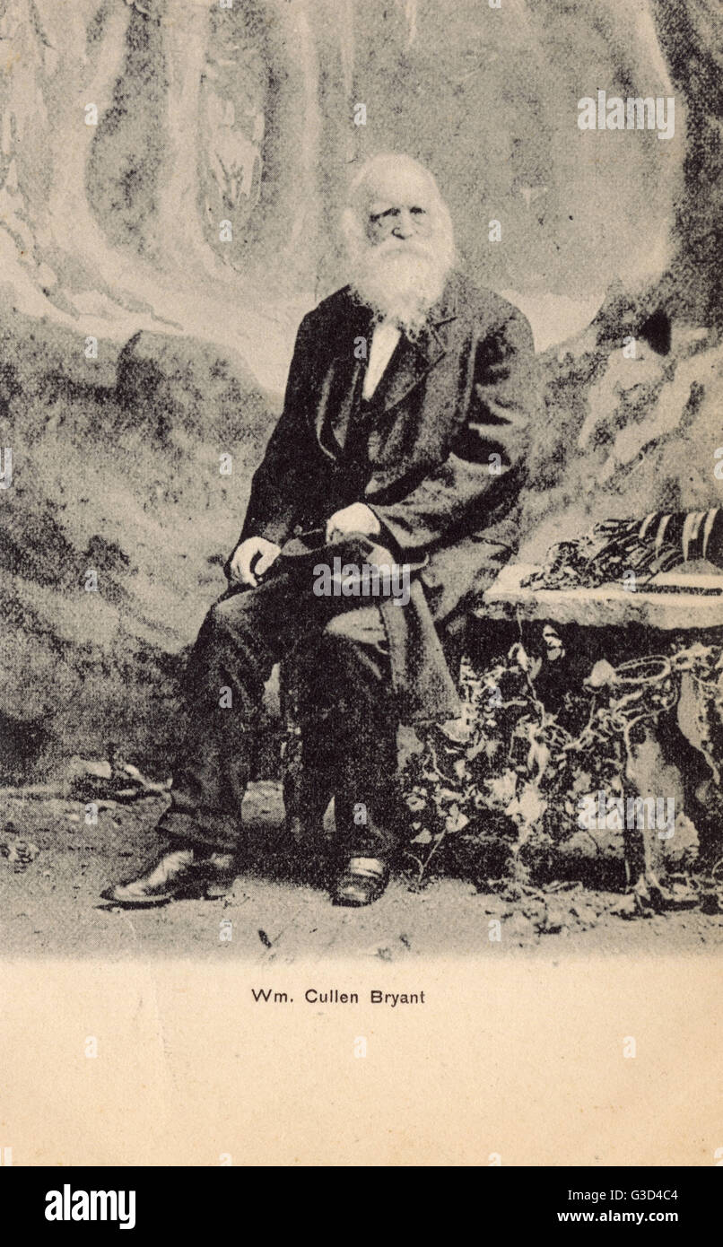 William Cullen Bryant, American poet and journalist Stock Photo - Alamy