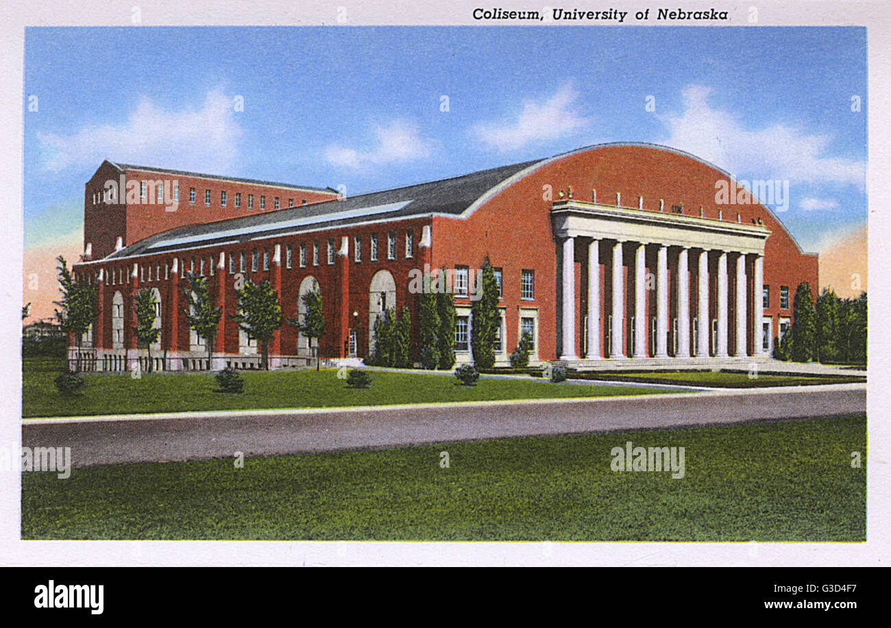 Coliseum, University of Nebraska, Lincoln, Nebraska, USA Stock Photo ...