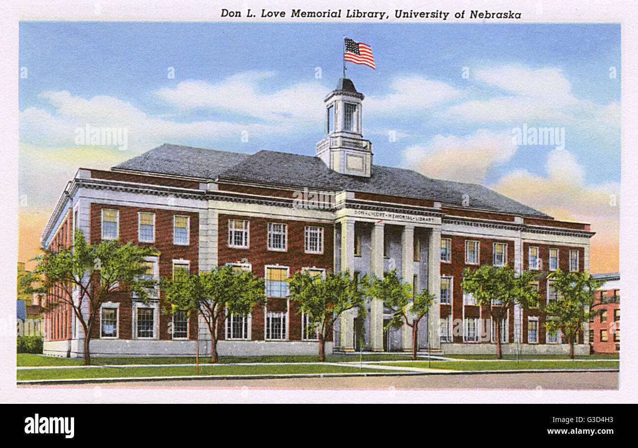Library, University of Nebraska, Lincoln, Nebraska, USA Stock Photo - Alamy