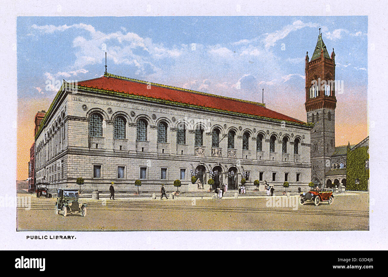 Public Library, Boston, Massachusetts, USA Stock Photo - Alamy