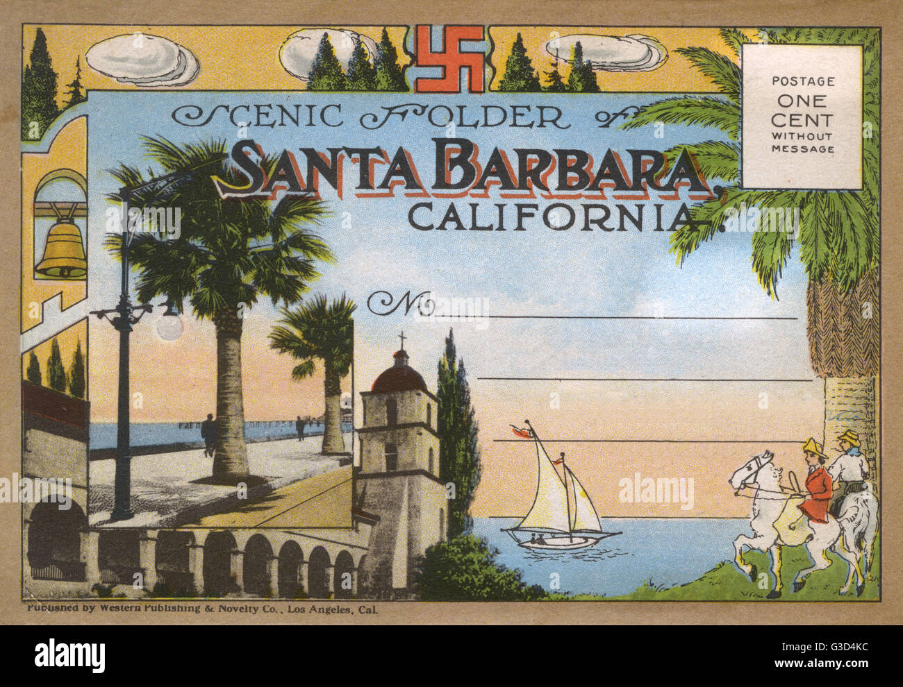 Cover design, Scenic Folder of Santa Barbara, USA Stock Photo - Alamy