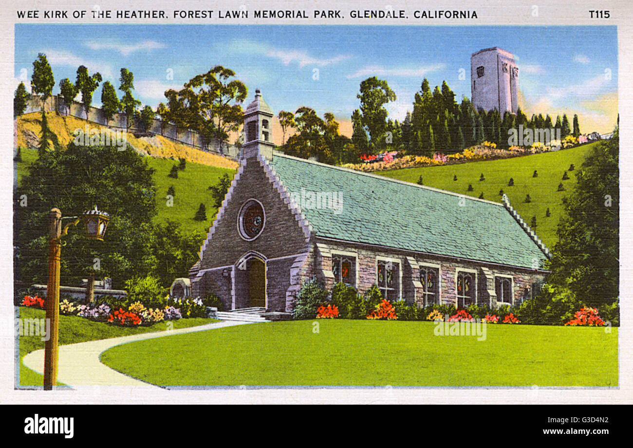 Wee Kirk of the Heather, Glendale, Los Angeles, USA Stock Photo - Alamy