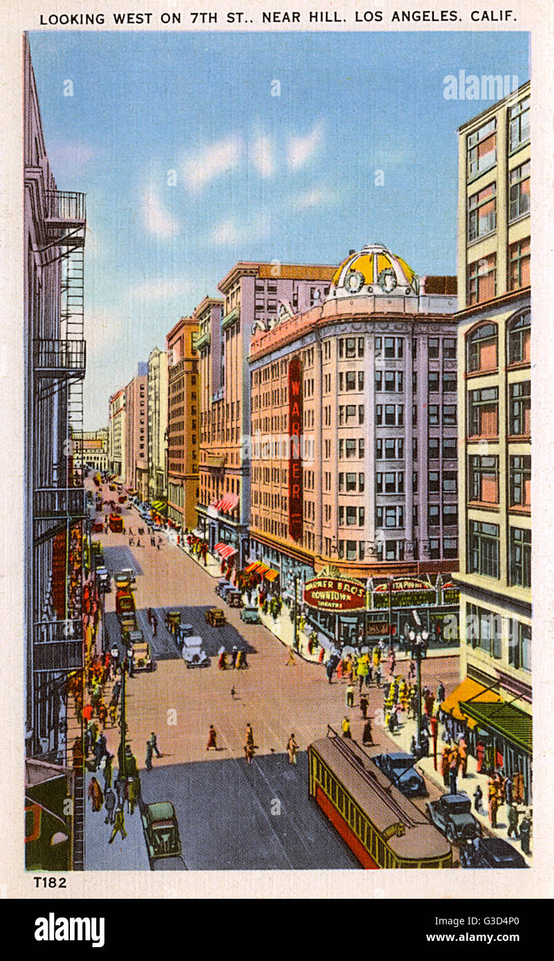 7th Street, Los Angeles, California, USA Stock Photo - Alamy
