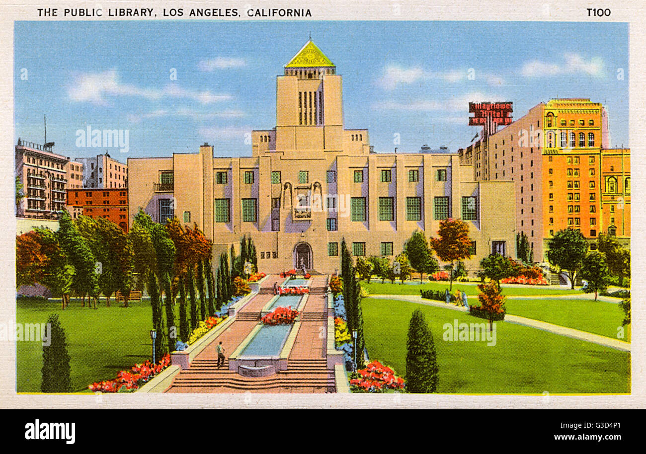 Public Library, Los Angeles, California, USA Stock Photo - Alamy