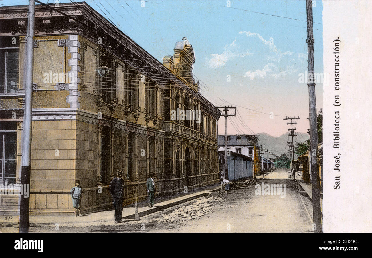 Library building, San Jose, Costa Rica, Central America Stock Photo - Alamy