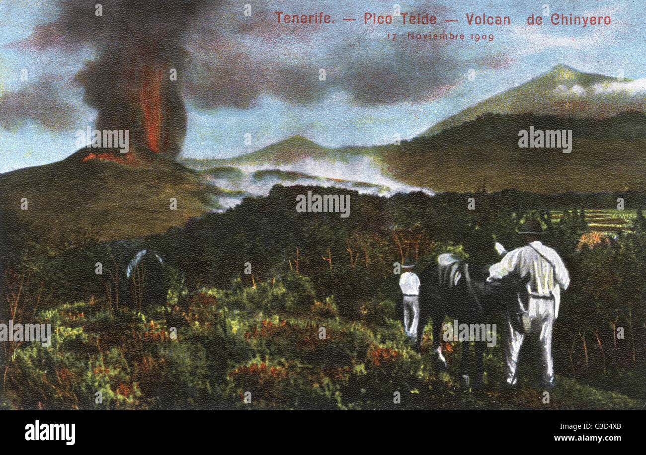 Eruption of Mount Teide, Tenerife, Canary Islands Stock Photo - Alamy