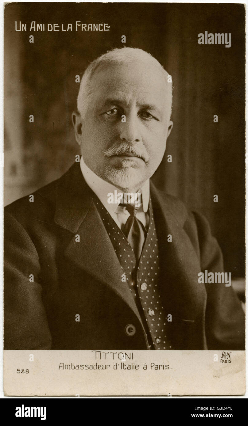 Tittoni - The Italian Ambassador in France Stock Photo - Alamy