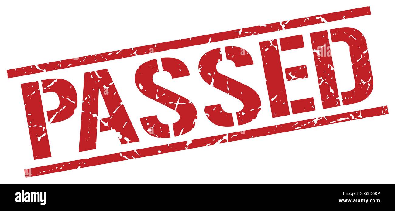 passed red grunge square vintage rubber stamp Stock Vector Image & Art ...
