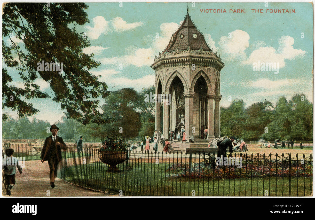 Tower Hamlets - Victoria Park - The Drinking Fountain Stock Photo - Alamy