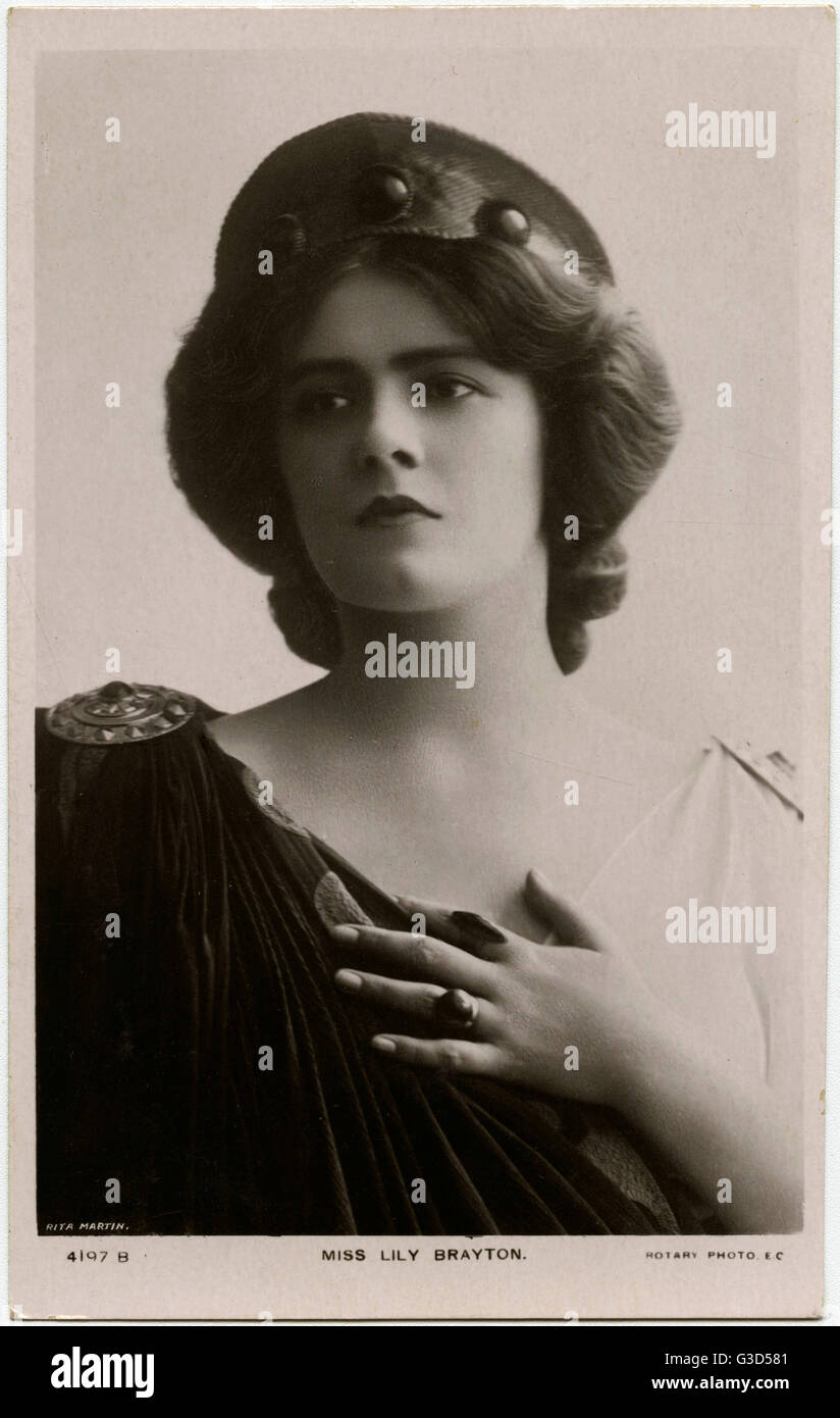 Miss Lily Brayton - English actress Stock Photo - Alamy