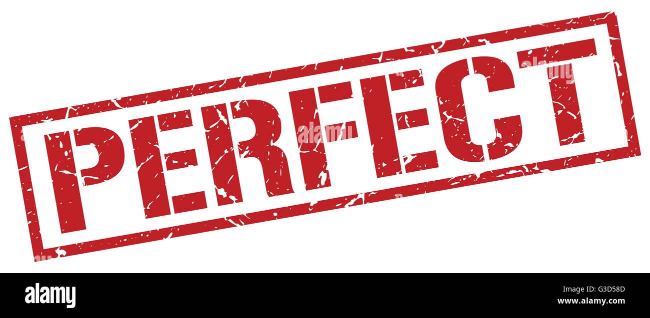 perfect red grunge square vintage rubber stamp Stock Vector Image & Art ...