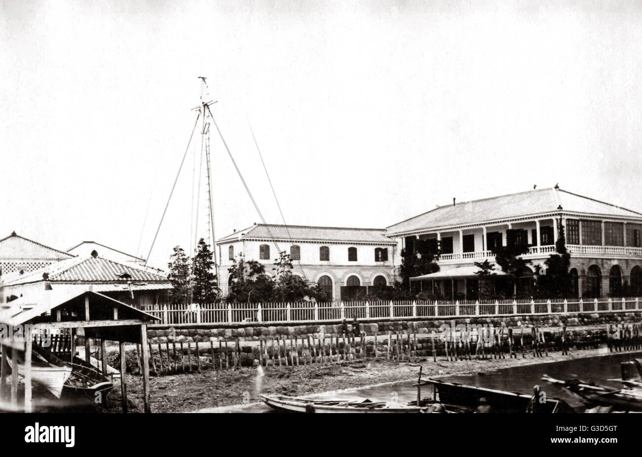 The French Legation, Yokohama, Japan circa 1870 Stock Photo - Alamy