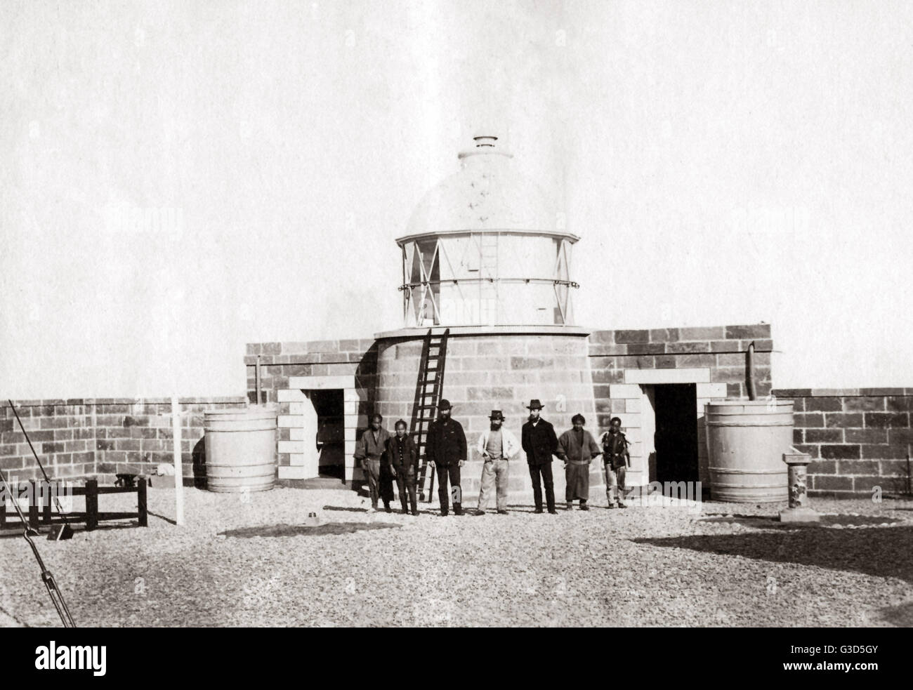 Oosima Lighthouse, Kii Peninsula, Honshu, Japan, 1870s Stock Photo - Alamy