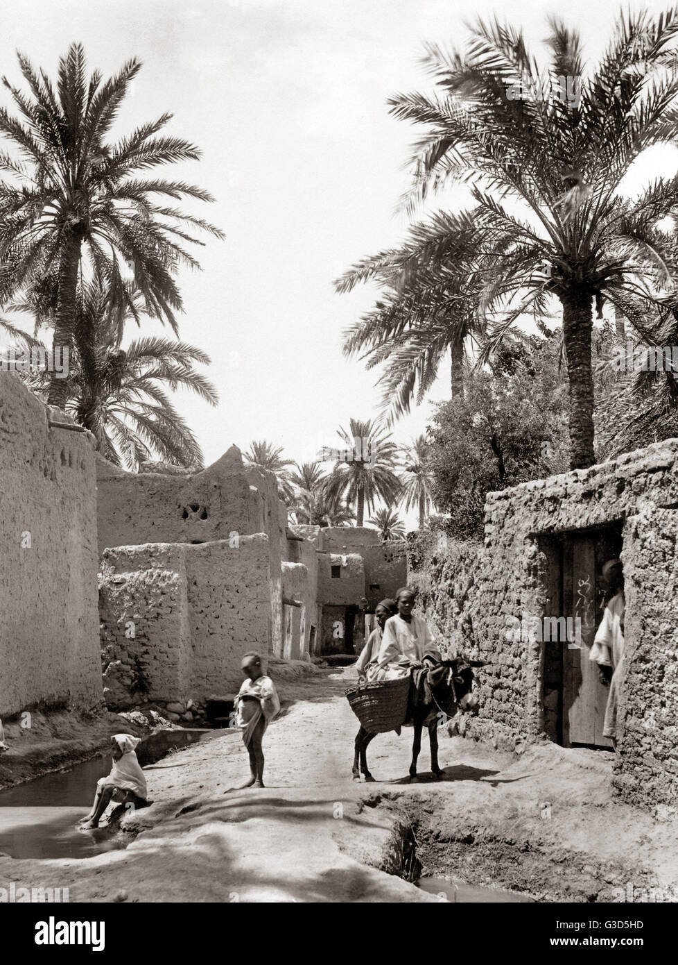 Algeria, a street in old Biskra Stock Photo - Alamy
