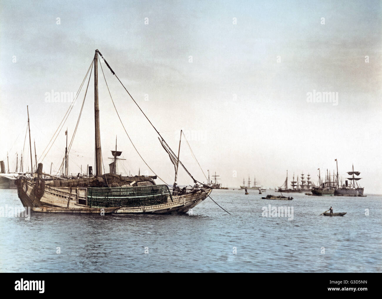 Japanese ships, circa 1880s Stock Photo - Alamy