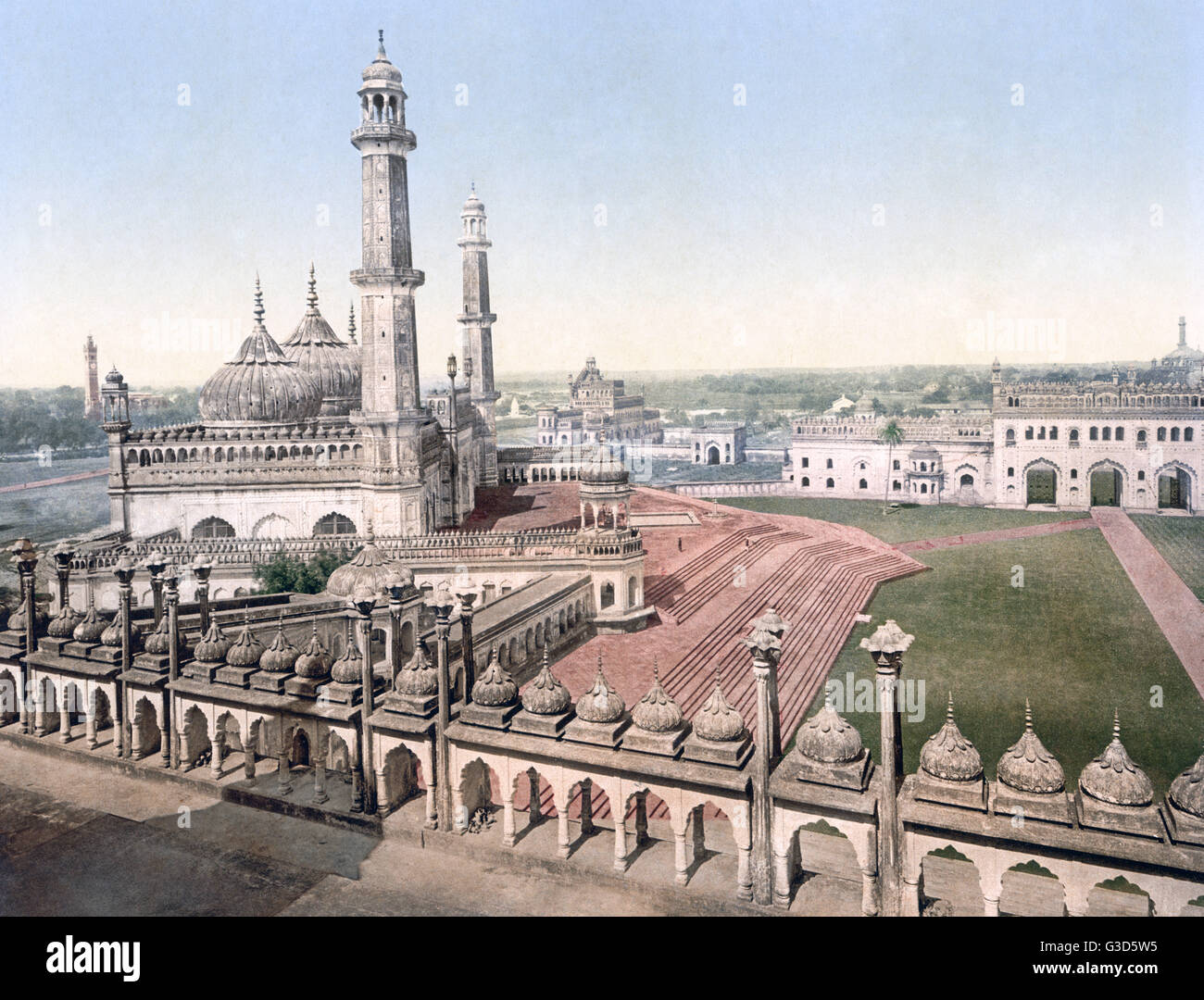 View of mosque at Lucknow, India, circa 1890s Stock Photo - Alamy