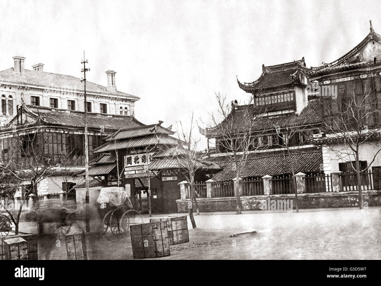 Old Customs House Shanghai, China circa 1880 Stock Photo - Alamy