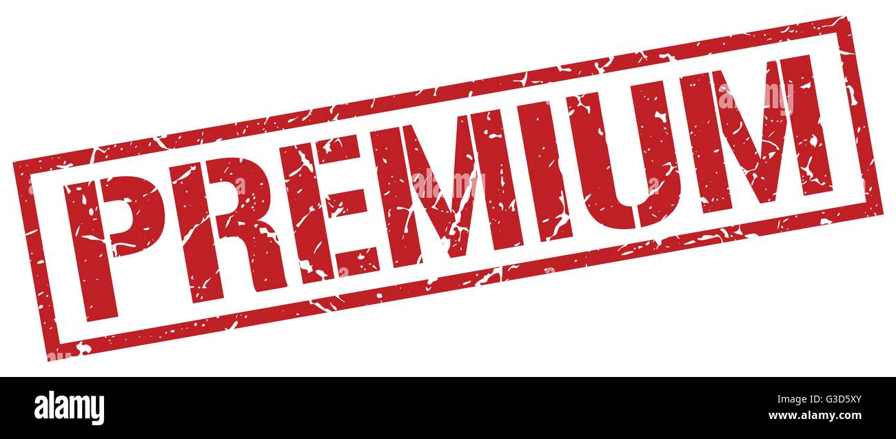 premium red grunge square vintage rubber stamp Stock Vector Image & Art ...