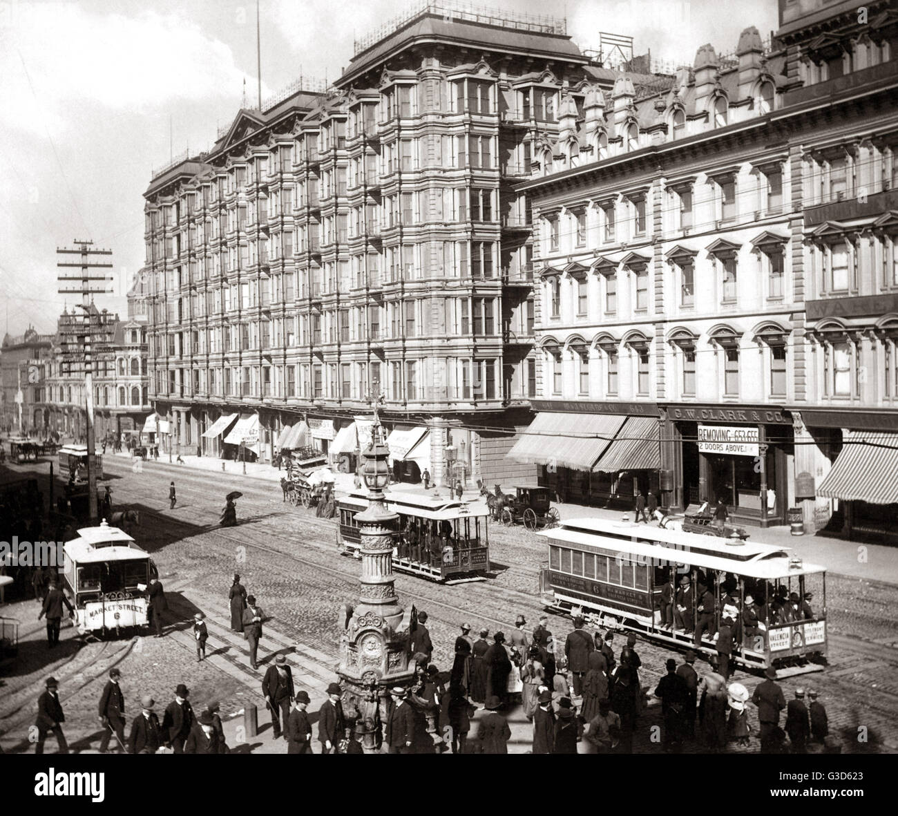 Market St San Francisco, California, circa 1890 Stock Photo - Alamy