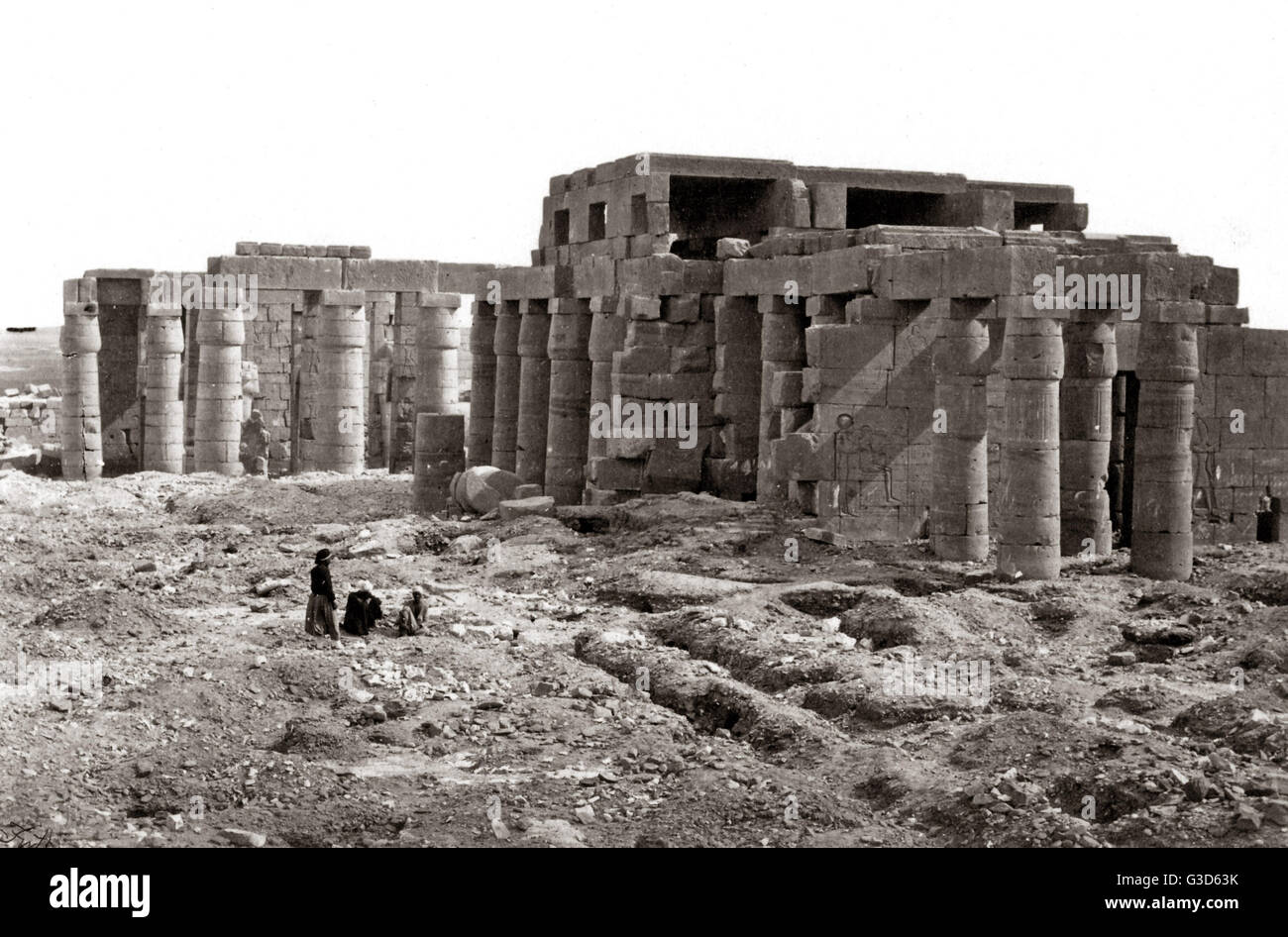 The Ramesseum, Thebes, Egypt, 1857 (Francis Frith Stock Photo - Alamy
