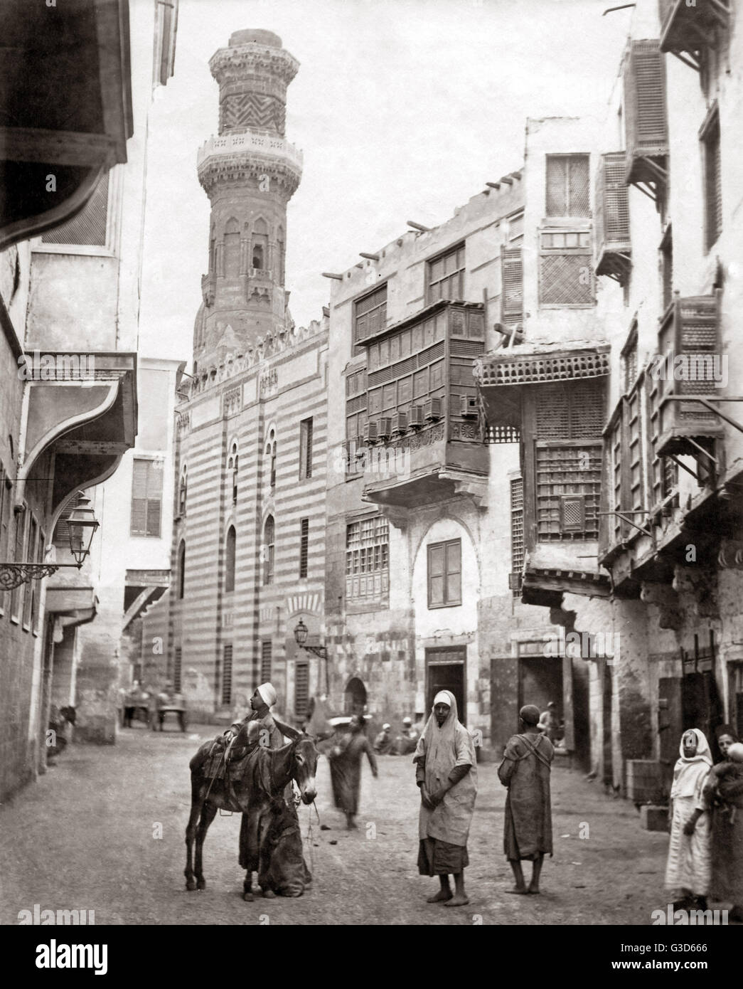 Arab Quarter' Cairo, Egypt, circa 1890 Stock Photo - Alamy