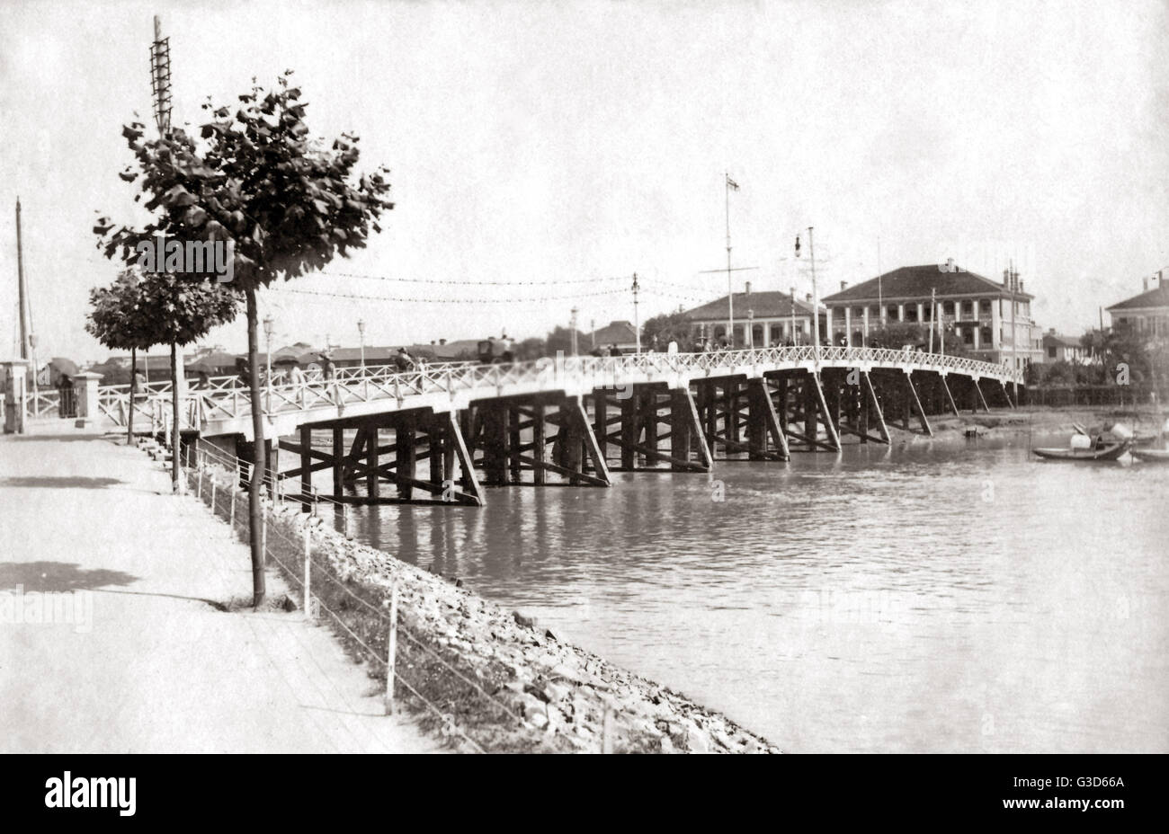 Bridge in Shanghai, China, circa 1890 Stock Photo - Alamy