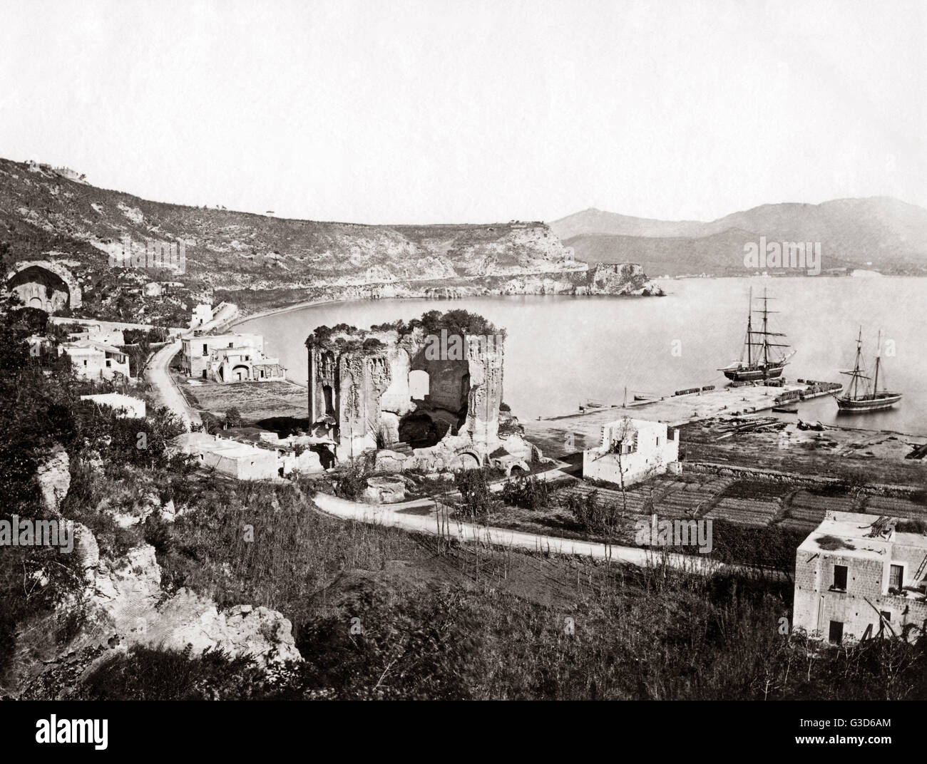 The temple of Venus at Baiae, near Naples, Italy, circa 1880 Stock ...