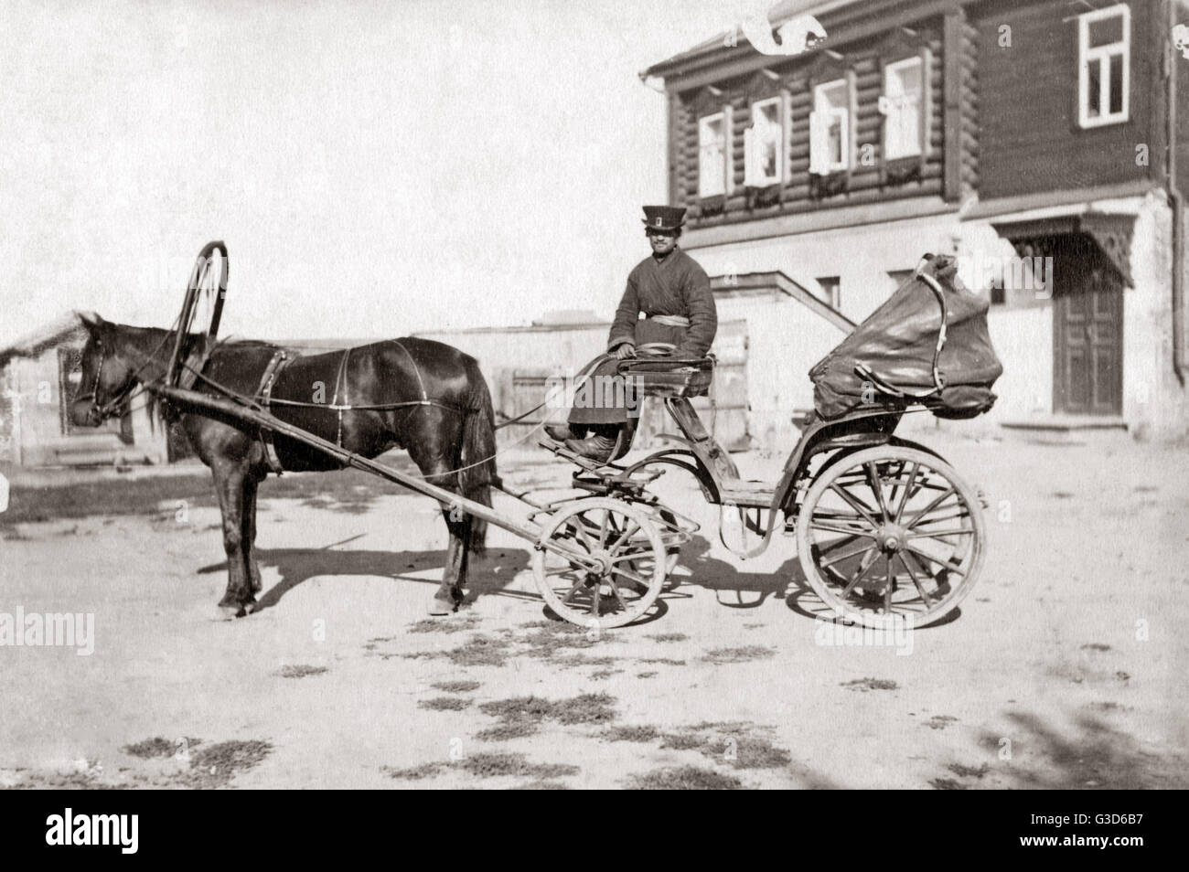 Hackney carriage or droshky, Russia, circa 1890 Stock Photo - Alamy