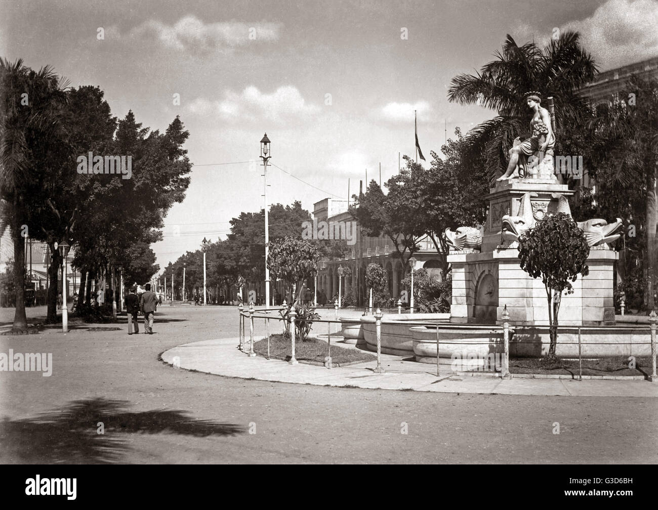 The Prado and Indian statue, Havana, Cuba, circa 1890 Stock Photo - Alamy