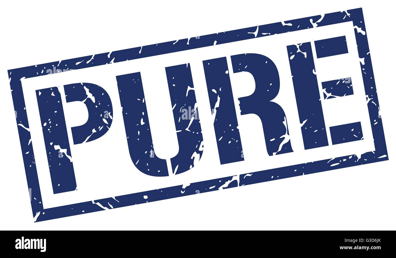 pure blue grunge square vintage rubber stamp Stock Vector Image & Art - Alamy