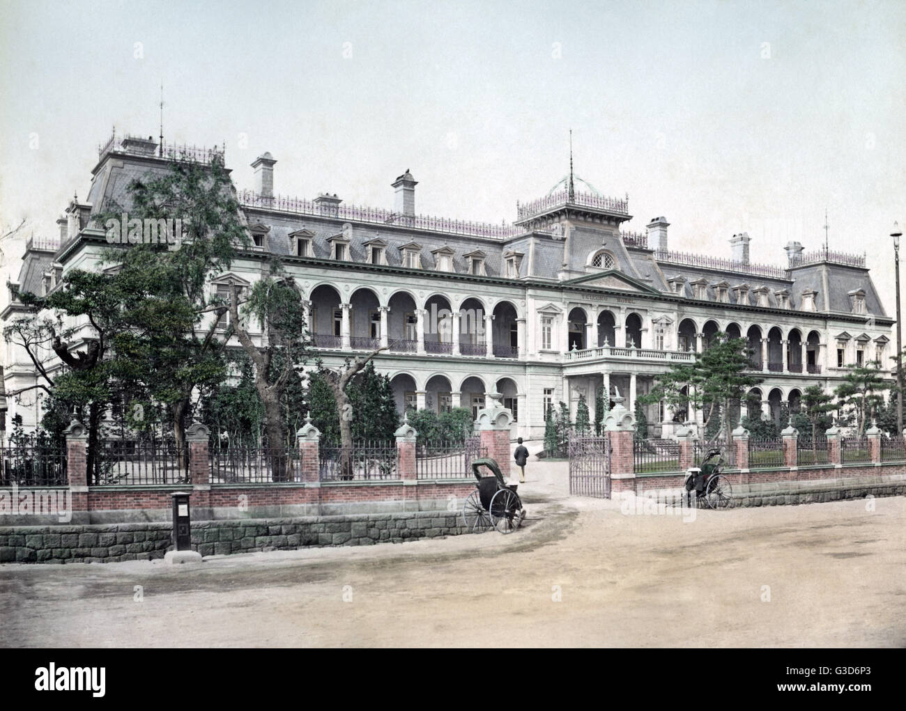 Imperial Hotel, Tokyo, Japan circa 1890. Date: circa 1890 Stock Photo ...