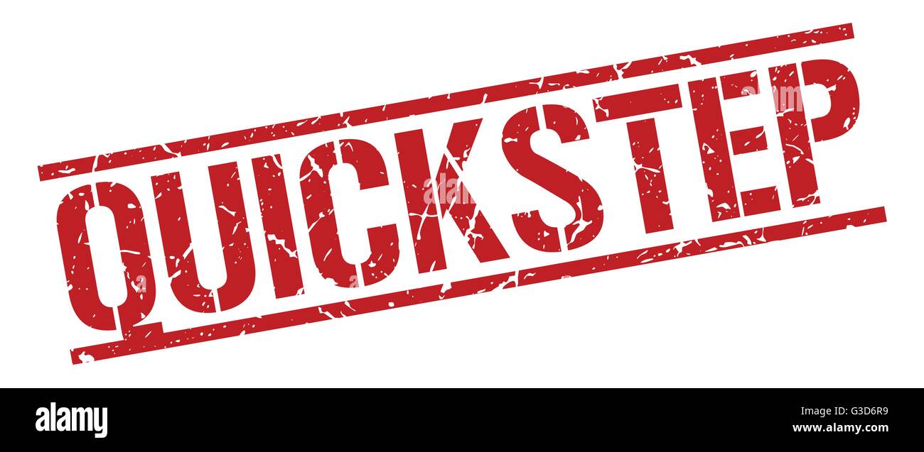 quickstep red grunge square vintage rubber stamp Stock Vector Image ...