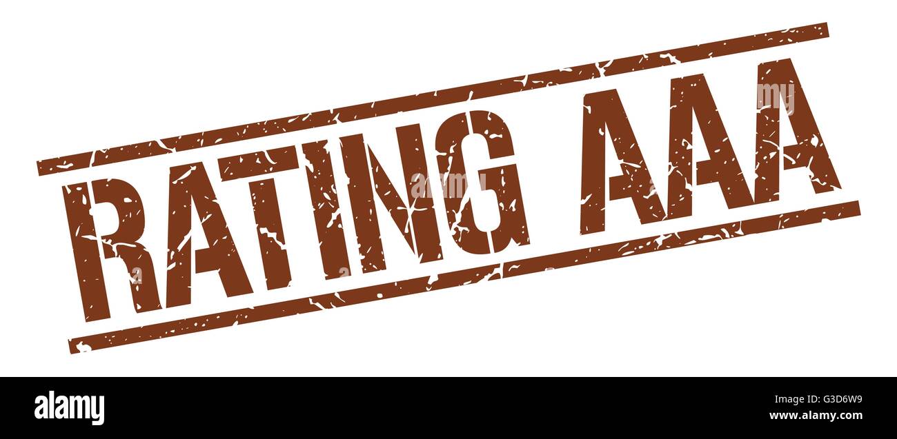 rating aaa brown grunge square vintage rubber stamp Stock Vector Image ...