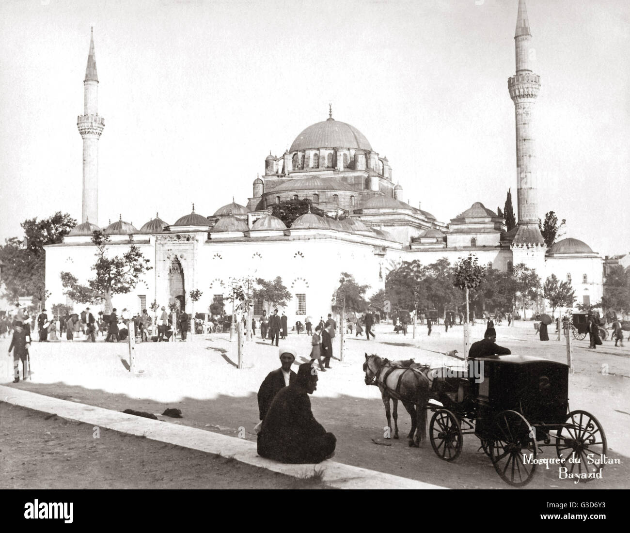 Bayezid II Mosque, Constantinople, (Istanbul) Turkey, circa Stock Photo ...
